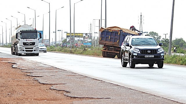 Accra-Tema motorway expansion project underway.